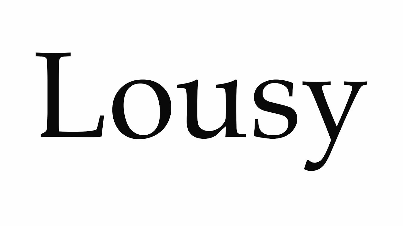 Lousy – Fale tudo em ingles